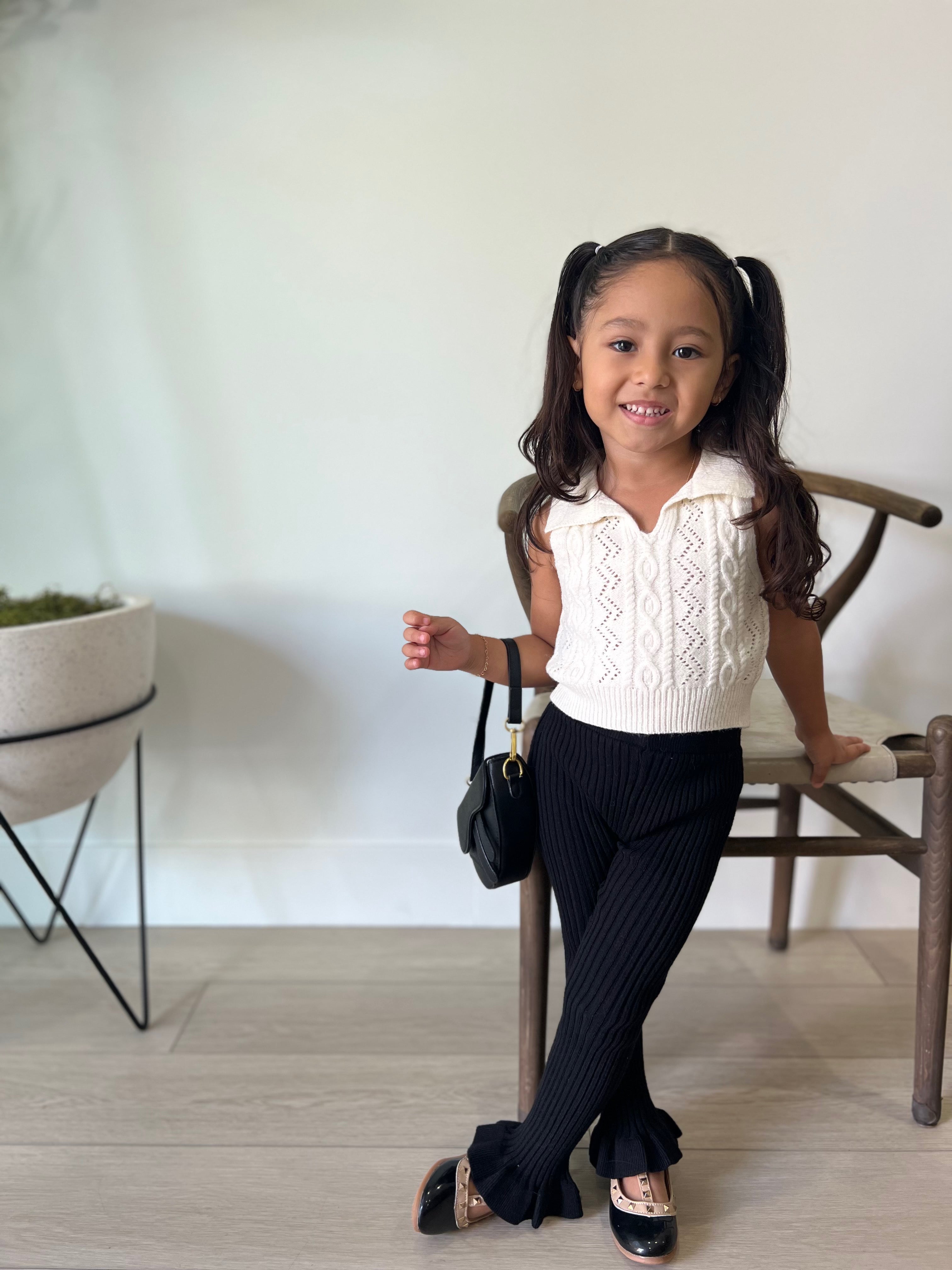 Ruffle hem leggings – Ally Pop